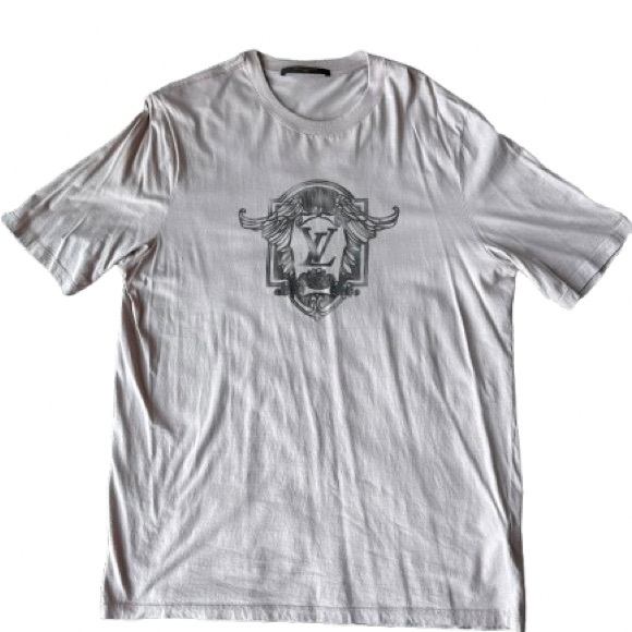 Louis Vuitton | Shirts | Louis Vuitton Mens Tan Graphic Tshirt Xxl ...